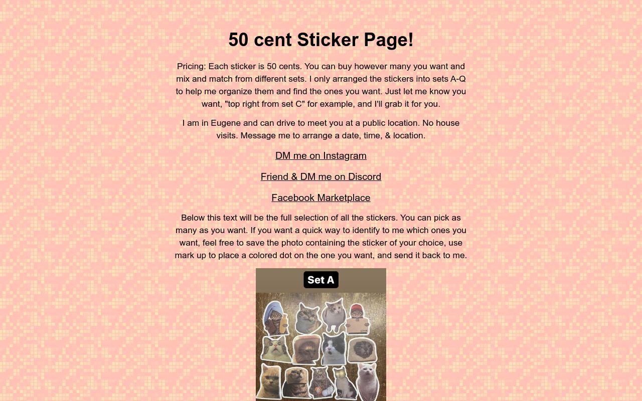 50 cent stickers